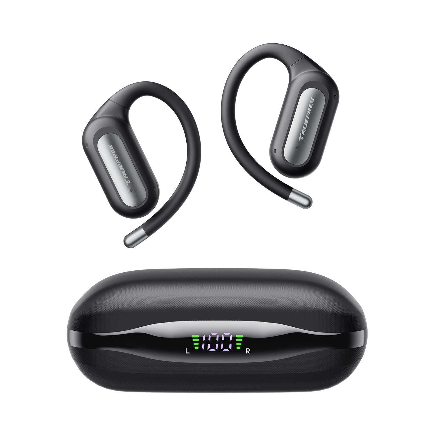 Truefree DS1 Open-Ear Headphones, Bluetooth 6.0 Wireless Earbuds with Ear Hooks, Spatial Sound ...